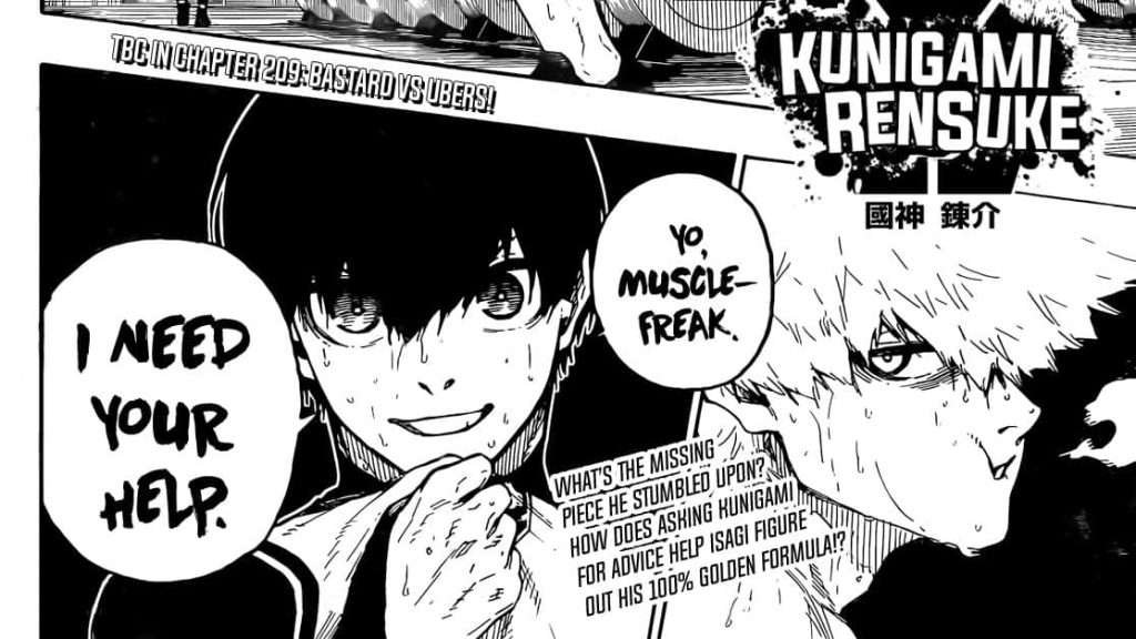 Blue Lock Chapter 209 Release Date, Spoilers, and Other Details