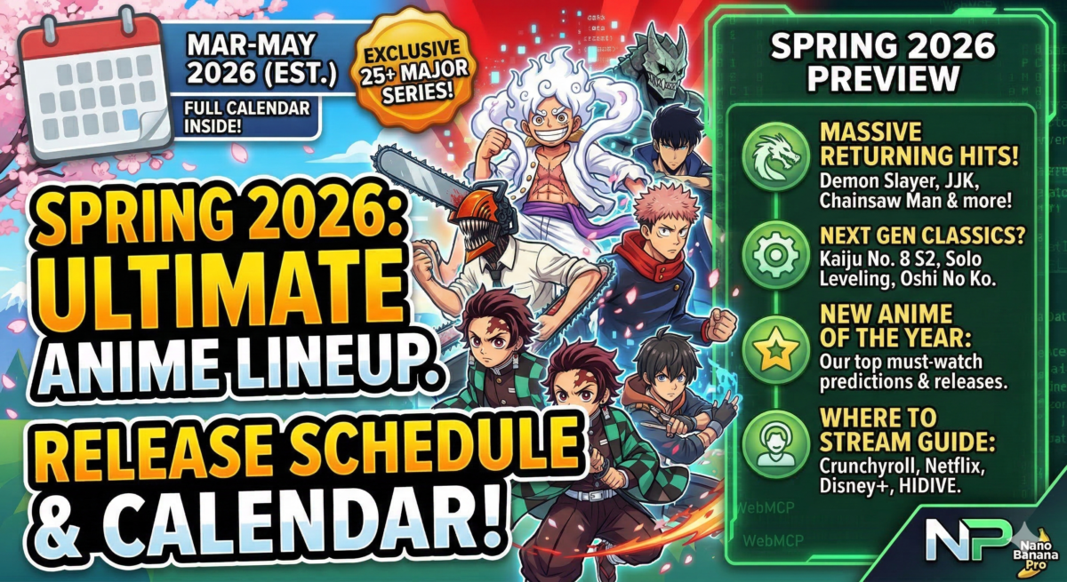 Spring 2026 Anime Guide: Full Lineup, Dates & Where To Watch